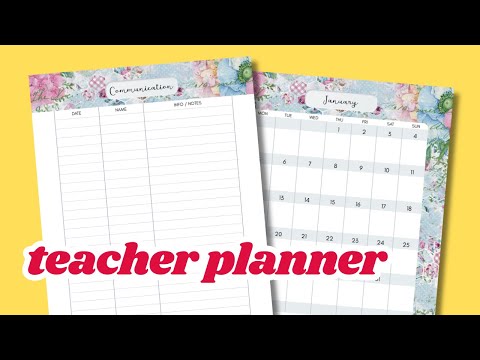 ✨ Printable Teacher Planner + Bullet Journal Flip Through 2025-2026! ✨