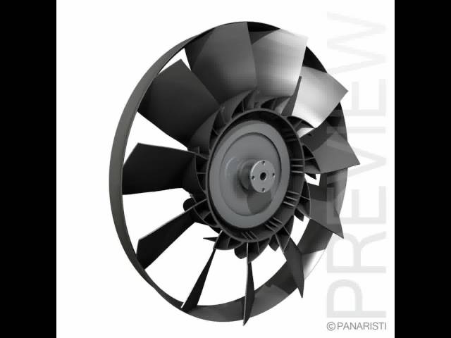 Engine cooling fan 2 3D Model - FlatPyramid