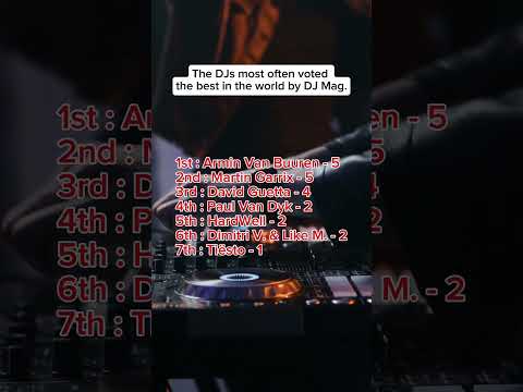 The DJs most often voted the best in the world by DJ Mag #martingarrix #davidguetta #arminvanbuuren
