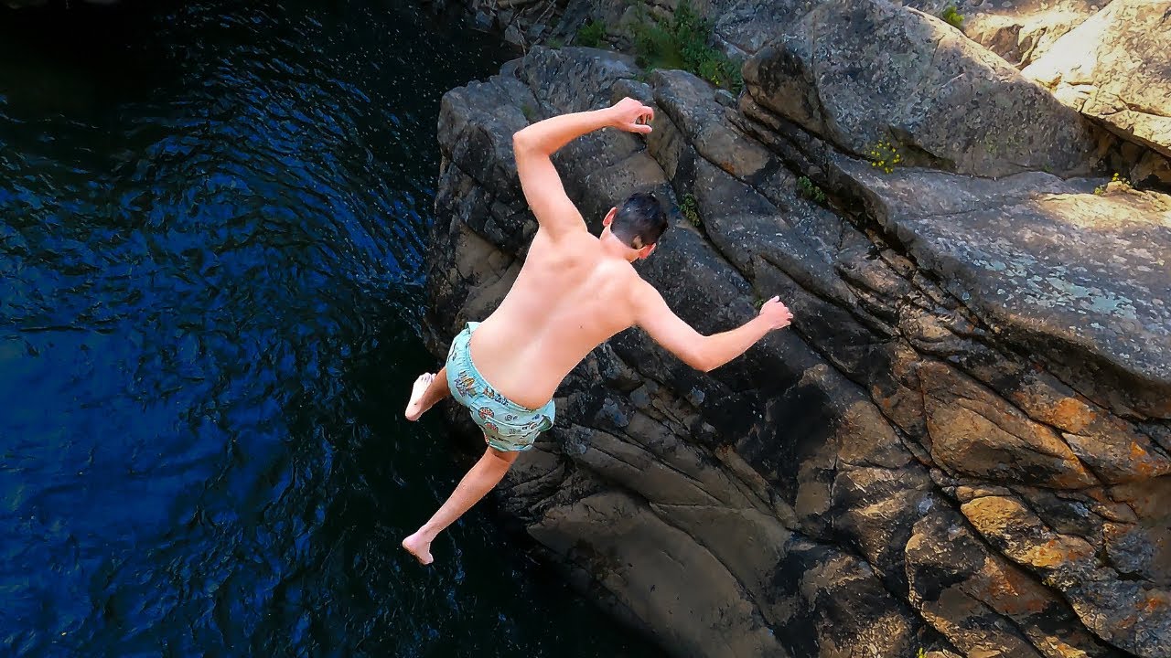 Cliff Jumping Into FREEZING WATER & Camping In Aspen, Colorado!