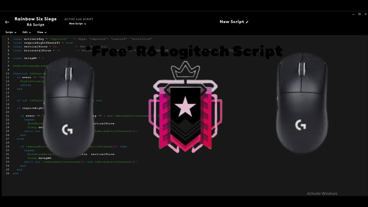 *Free* R6 Logitech Scripts - Simple Setup