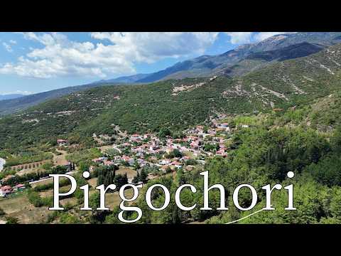 Pirgochori, Kavala, Greece - by drone [4K]. #pangaion