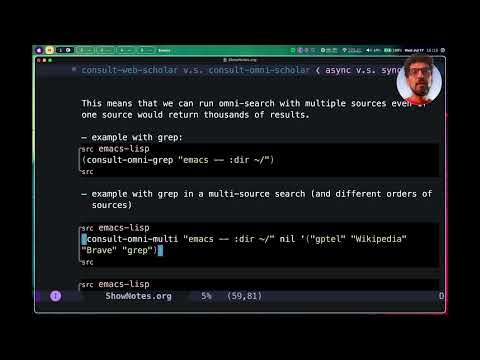 Emacs consult-omni package: a powerful omni-search and launcher in emacs