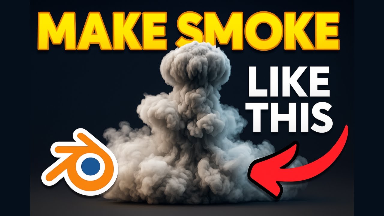 EASY SMOKE SIMULATION in 5 Minutes - Blender Tutorial