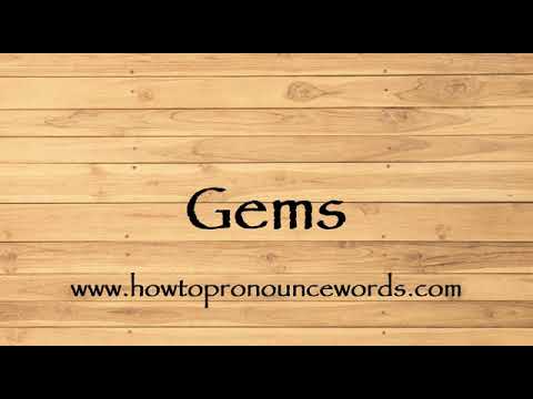 How To Pronounce Gems ? How To say Gems New Video