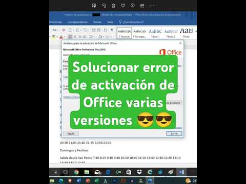 Solución error de activación de Office # #windows #tutorial #Office #word #excel #powerpoint