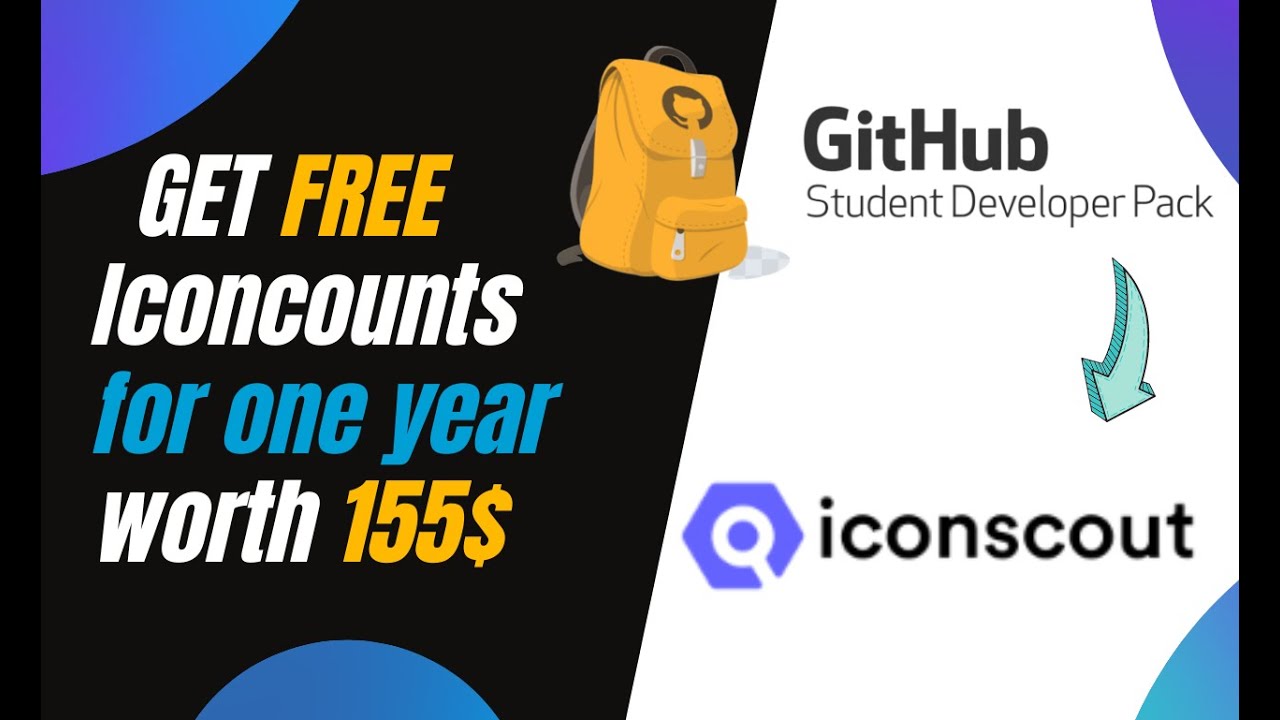 How To Get Free Iconscount To Download Different Icons | GitHub Student Developer Pack