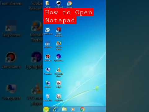 How to Open Notepad 🧐#open #computer #notepad #windows