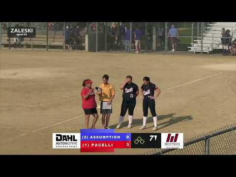Assumption Royals at Pacelli Cardinals | 2025 WIAA Softball Playoffs | Zaleski Sports