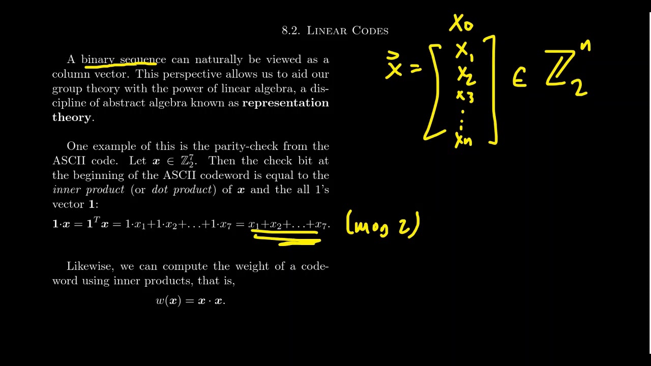 Coding Theory and Linear Algebra