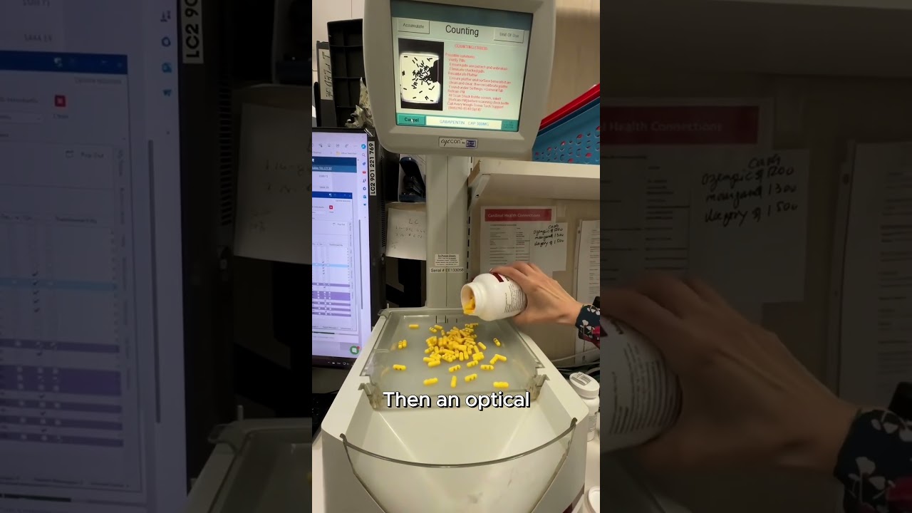 How Pill Counting Machines Work 💊💯 (@procarepharmacy_)