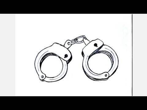 How To Draw Handcuffs Step by Step – I'm Youtuber – Follow my videos to ...