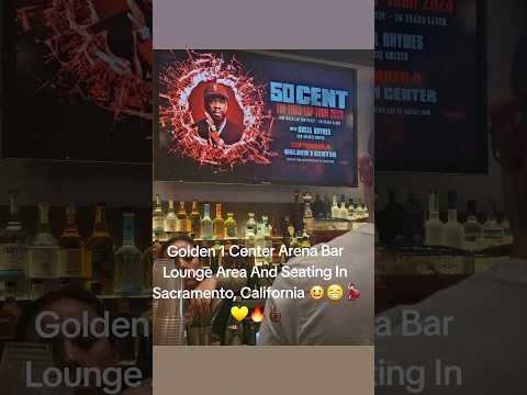 Golden 1 Center Arena Bar Lounge Area And Seating In Sacramento, California 🔥💛🌞😁