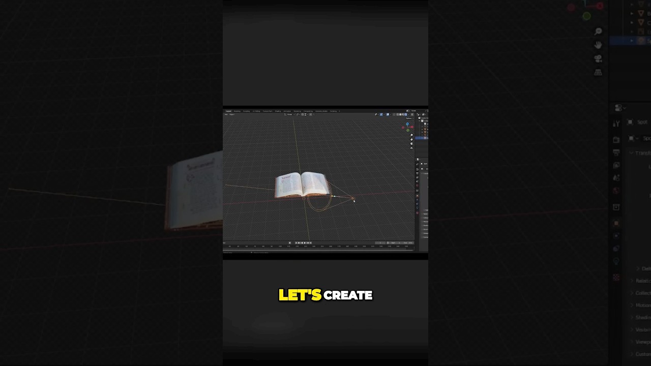Mastering Blender 3D: Creating a Hyper-Realistic Book Model from Scratch! - Tutorial! | #shorts