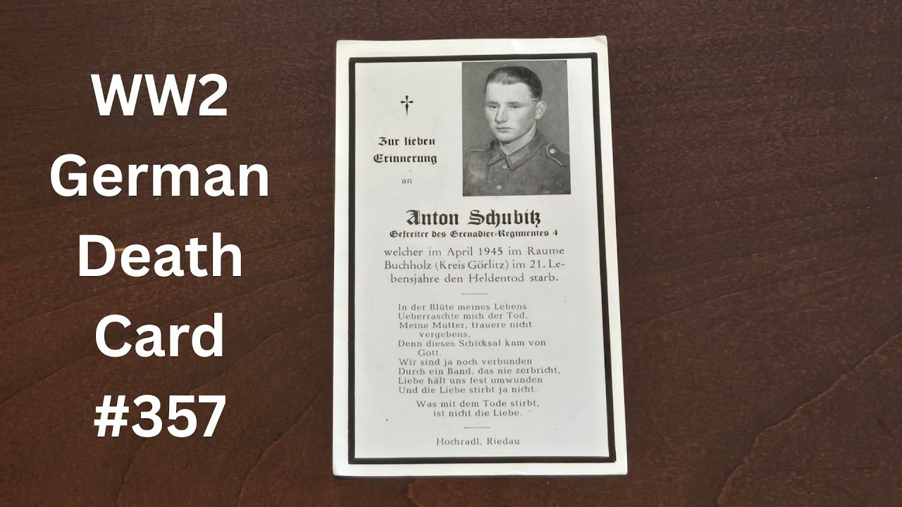 WW2 German Death Card #357
