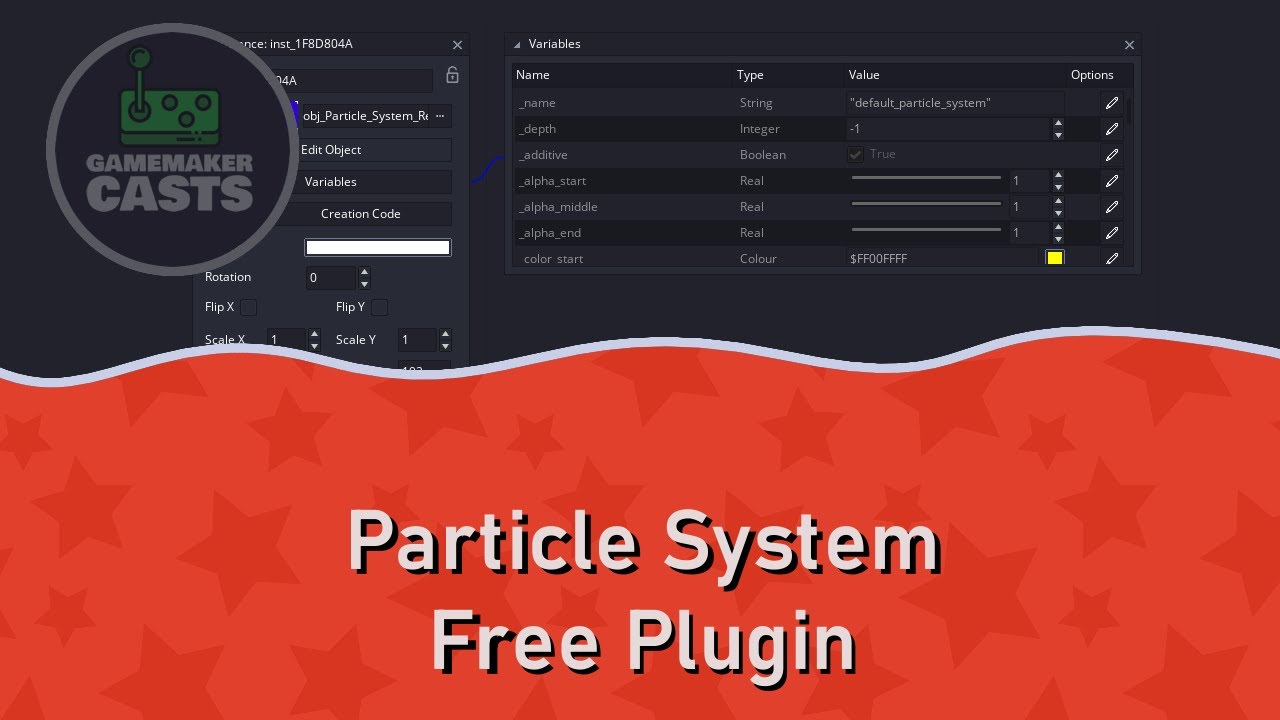 GameMaker Studio 2 - Free Plugin - Particle System