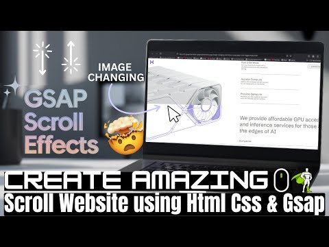 CREATE AMAZING Scroll-Based Animations with HTML, CSS, JavaScript & GSAP | Landing Page | Clip-path