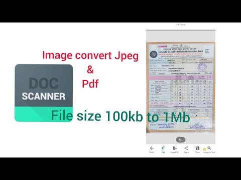 How to convert image to jpeg & pdf, file size 100kb to 1MB