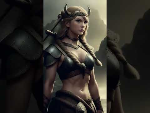 I asked AI to animate Taylor Swift as a Viking Warrior 🛡️ #shorts