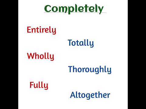 Synonyms of completely : new vocabulary: #englishgrammar #newwords #wordmeaning #shortvideo #shorts