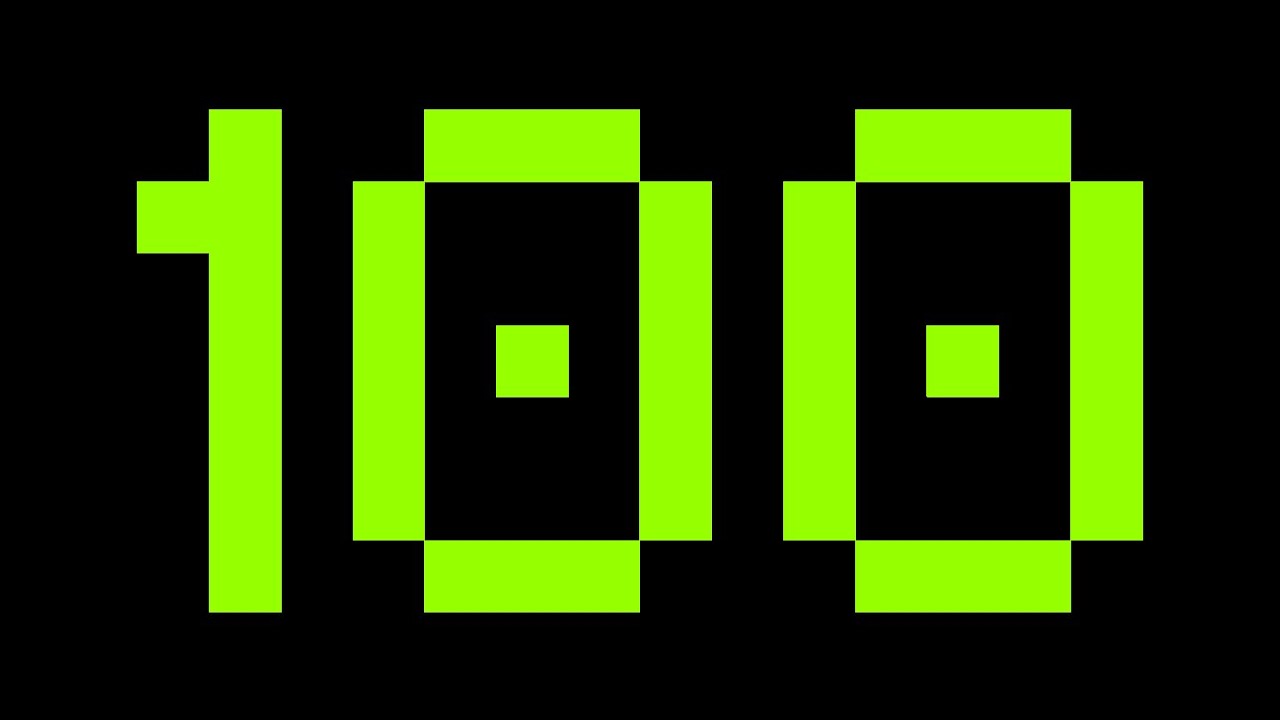 100 Second Timer | Digital Countdown | Retro