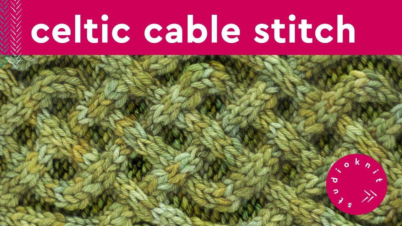 Celtic Cable Saxon Braid Stitch Knitting Pattern