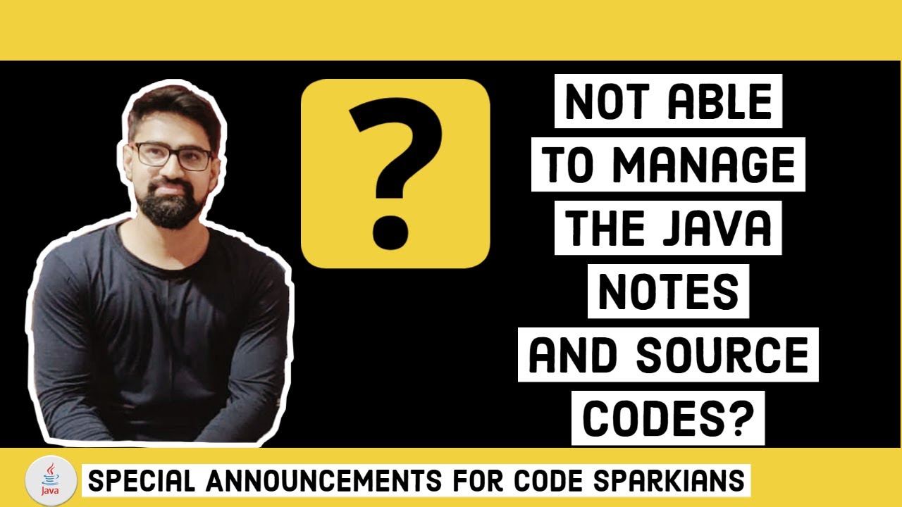 How to manage java notes and java source codes || java by Code Spark