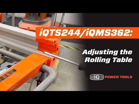 iQTS244/ iQMS362: Adjusting Rolling Table