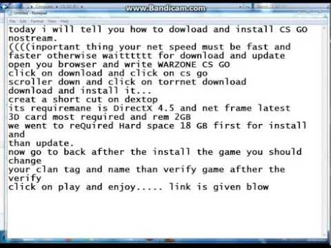 Steam Community :: Video :: How to download and install CS GO nostream nonsteam