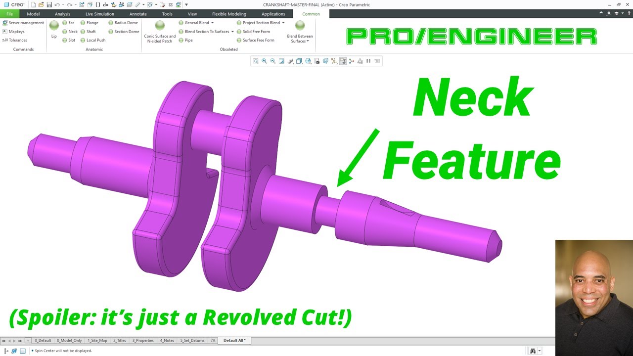Creo Parametric / PRO/ENGINEER - Neck Feature | Obsolete Features