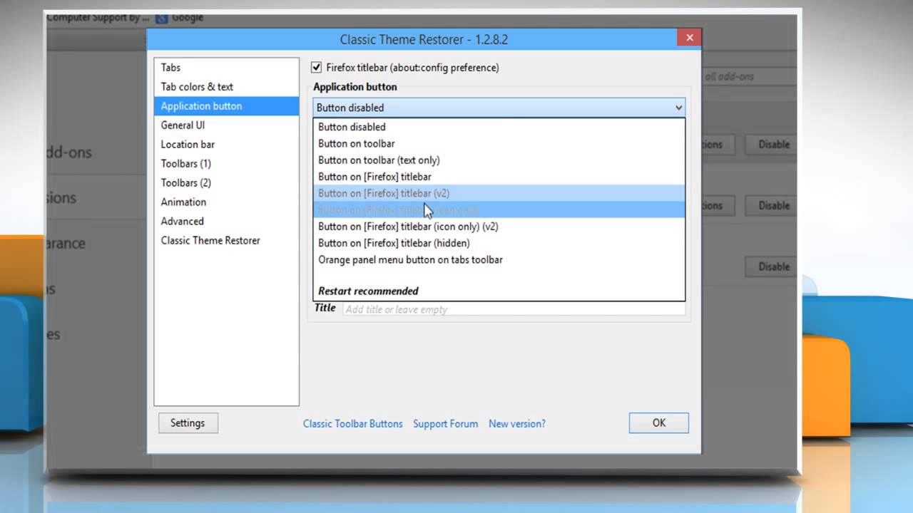 How to get Classic Theme and Features back in Mozilla® Firefox and get rid of the New Australis UI