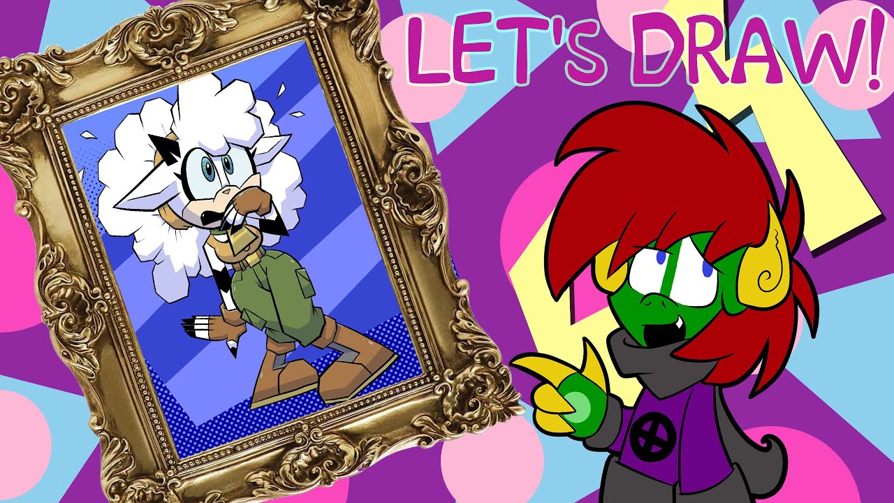 Let's Draw Lanolin the Sheep from Sonic The Hedgehog