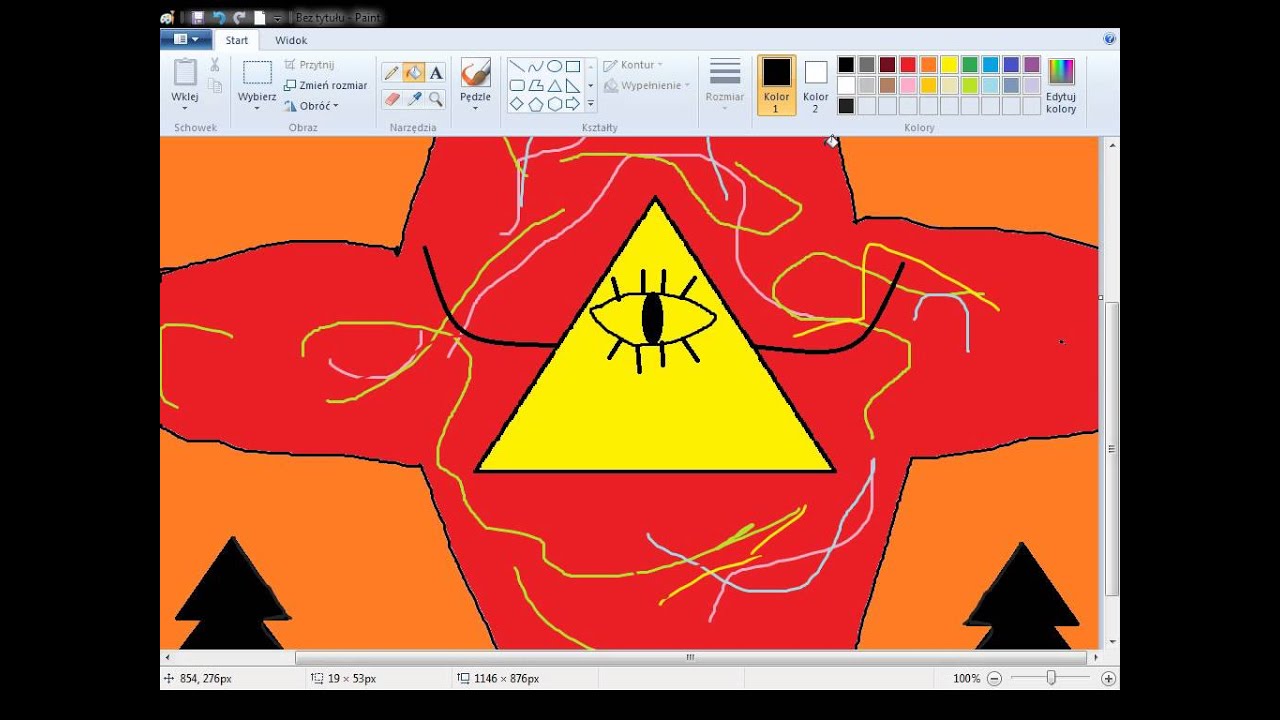 Bill Cipher (Gravity Falls - Weirdmageddon)  - Paint