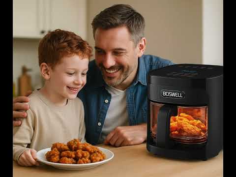With Boswell’s Transparent Glass Body, you can watch your food cook in real-time