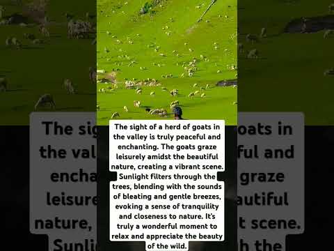 Grazing Bliss: Goats in the Valley