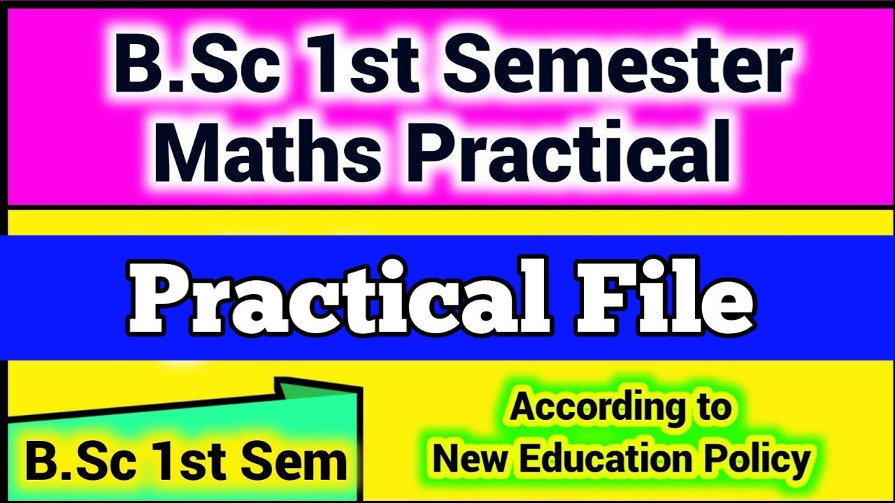 B.Sc 1st Semester Maths Practical File | pdf Download | Maths Practical