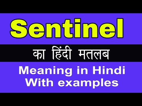 Sentinel Meaning in Hindi/ Sentinel ka Matlab kya Hota hai