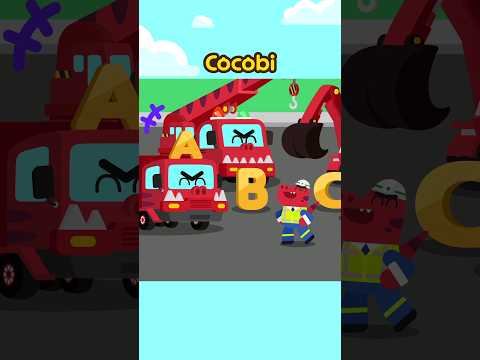 Excavate ABCs with Heavy Vehicle! #shorts #cocobi #abcd