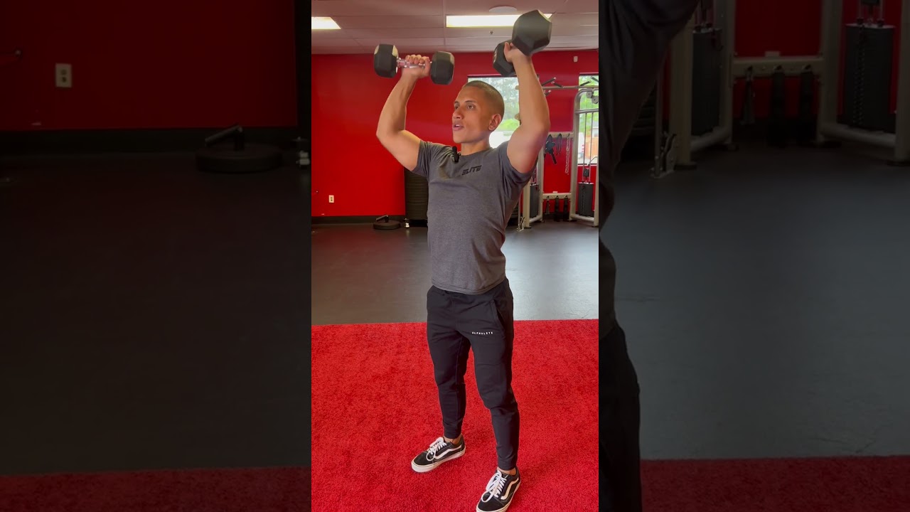 How to do a Standing Dumbbell Shoulder Press!