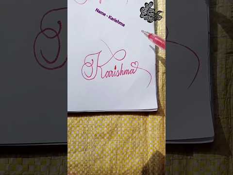 stylish name | Karishma | sk cursive art | how to make a stylish name | stylish signature