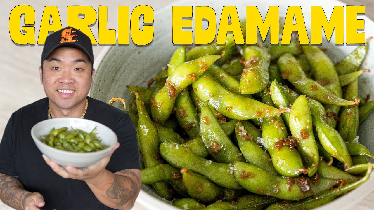 How to Make: Garlic Edamame - a FLAVOR BOMB in less than 10 minutes!