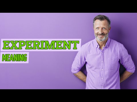 Experiment | Meaning of experiment