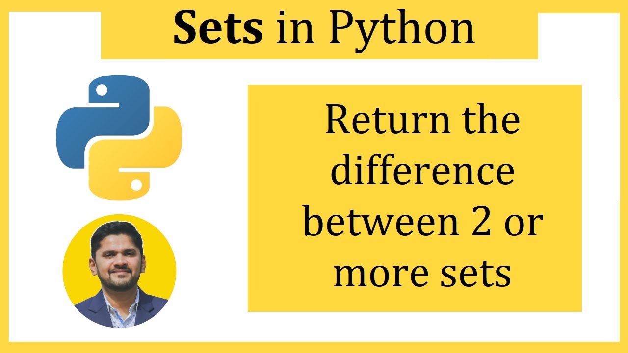 Return the difference between 2 or more sets in Python | difference() method | Python Tutorial