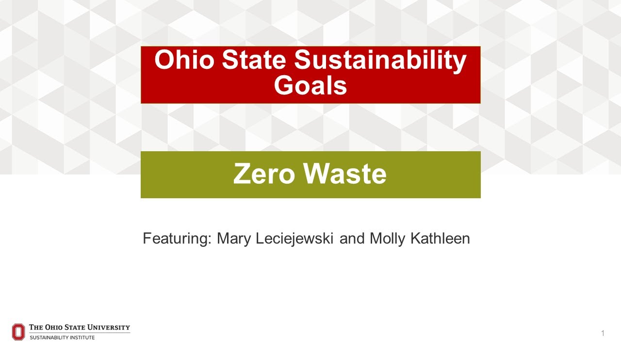 Sustainability Goals - Zero Waste