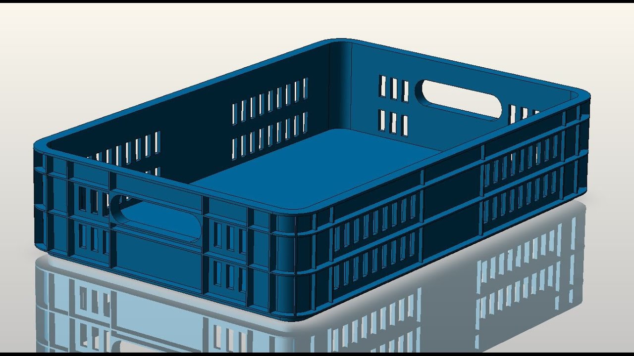 PLASTIC BOX: Solidworks / KeyCreator - (Tool Engaged)
