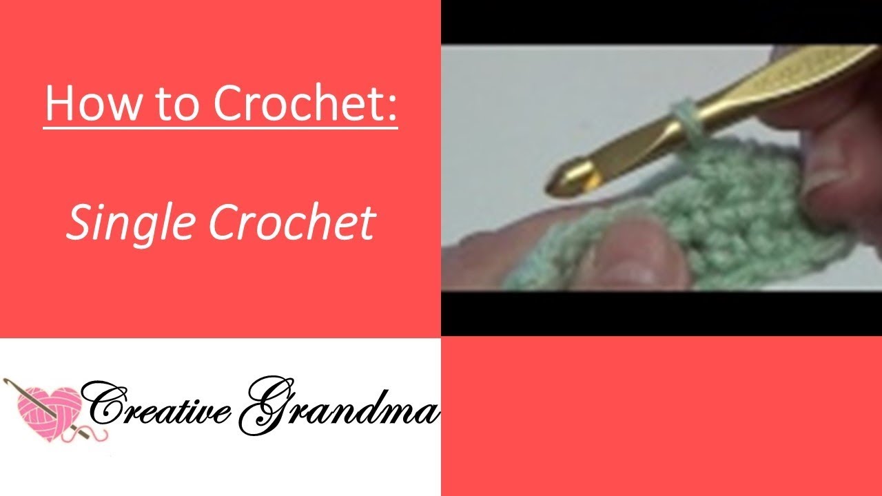 How to Single crochet, increase a single crochet and decrease