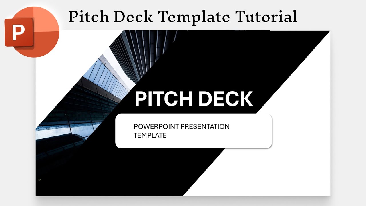 PowerPoint Pitch Deck Template Tutorial Part 1 | Title Slide