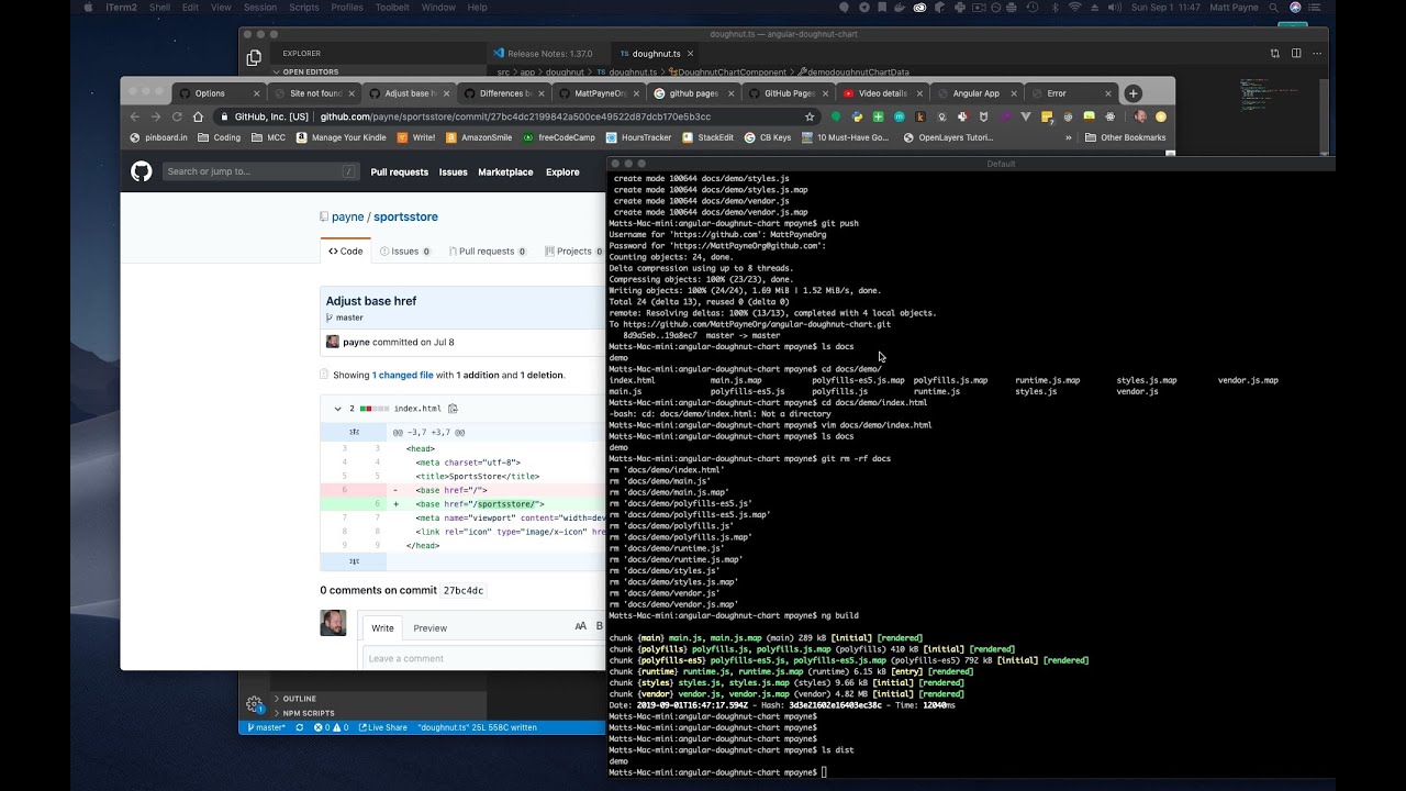 Github pages and Angular - the base href trick