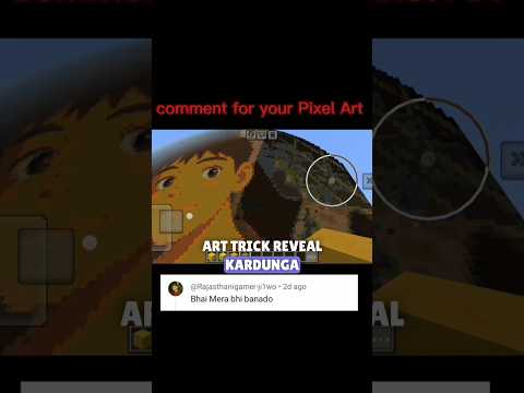 Pixel Art Secret Trick Reveal 🤯 Challenge#minecraft #trending #reveal #shorts.