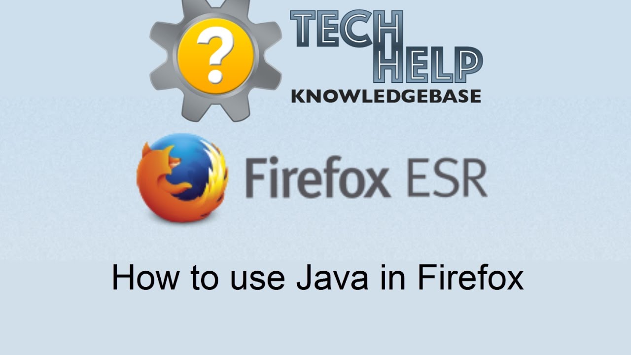 How to use Java in Firefox
